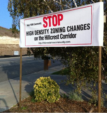 Hillcrest Residence Community against proposed zoning changes